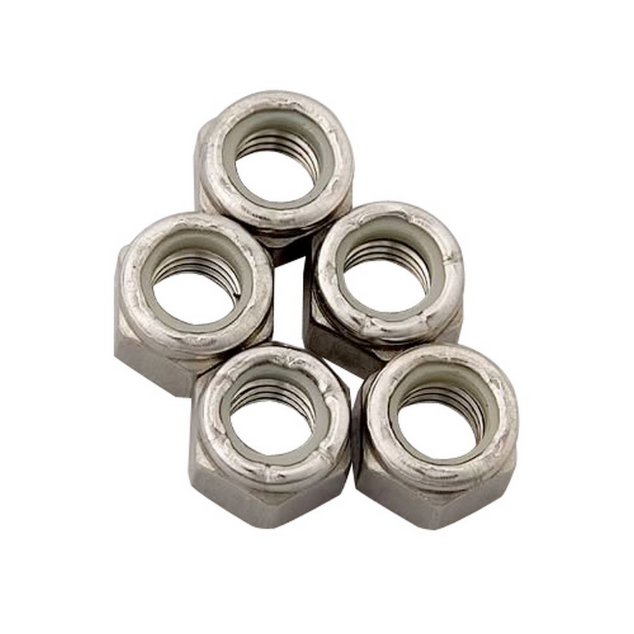 ARP 400-8764 3/8"-24 6-Point Stainless Steel Fine Nut - 5 Piece