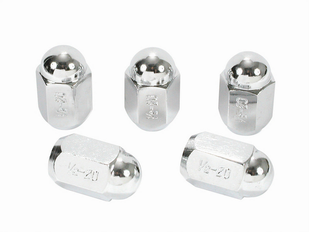 Chrome Lug Nuts 1 2 20 Set Of 20 Chrome Lug Nuts - 13/16" Hex, 1/2-20 ...